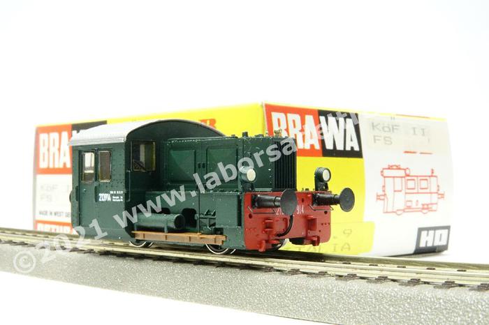 Brawa - 0470.9 Loco diesel da manovra D 213 914 Kof II delle FS, livrea ...