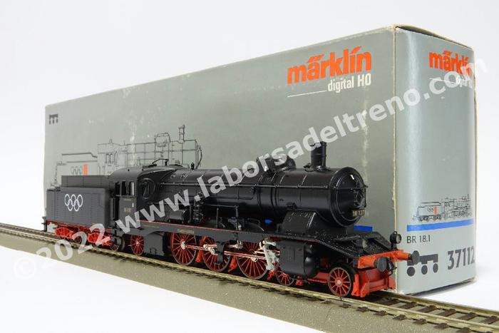 Marklin - 37112 Locomotiva a vapore DRG, Br 18 137, Cerchi Olimpici ...
