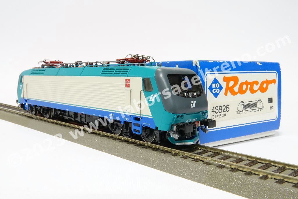 Roco - 43826 Locomotiva elettrica FS E 412 004, stato di origine, livrea XMPR, logo XMPR, ep. V