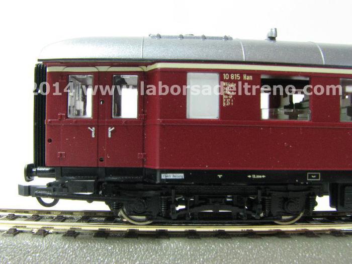 Roco - 45349 carrozza passeggeri a carrelli DB, livrea rossa, epoca III