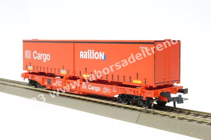 Roco - 66985 Carro canguro tipo T1 delle DB AG con 2 casse mobili ...