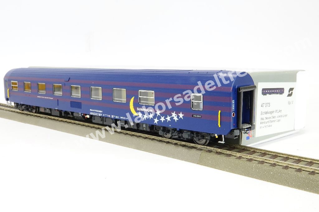 Ls models - 47073 Carrozza letti tipo T2S OBB, livrea blu con linea ...