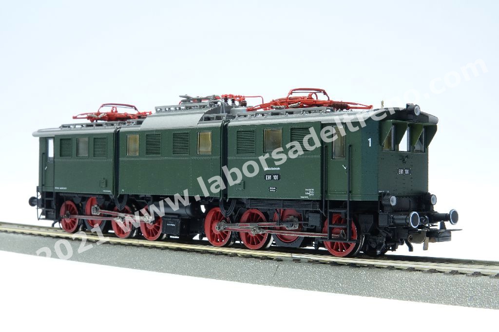 Piko - 51544 Locomotiva elettrica DB BR E91, livrea verde con parasole ...