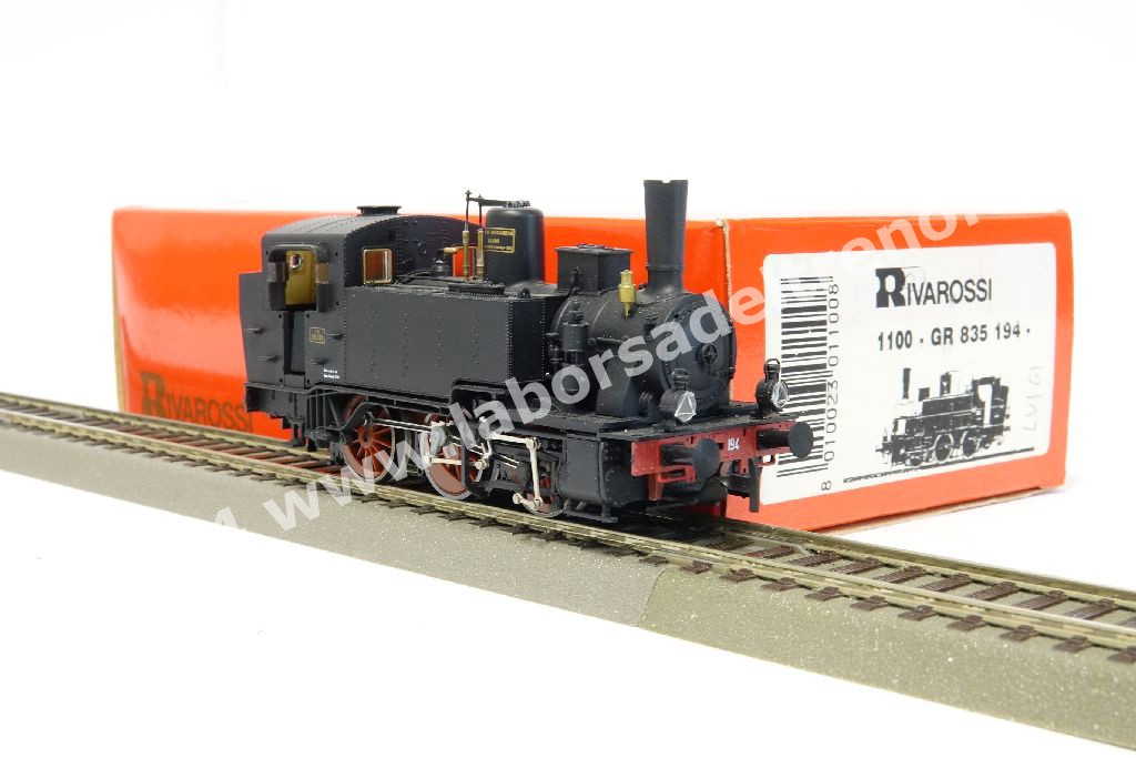 Rivarossi - 1100 Locotender Gr. 835 194 FS, fanali a petrolio, ep. III