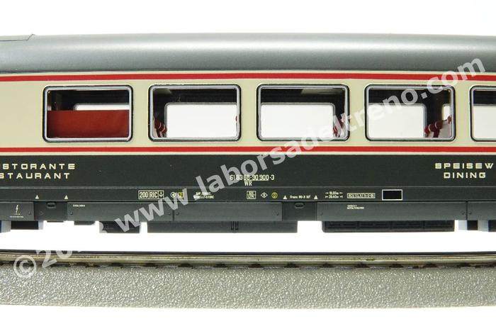 Roco - 45432 Carrozza GC ristorante, livrea grigio/avorio, logo ...