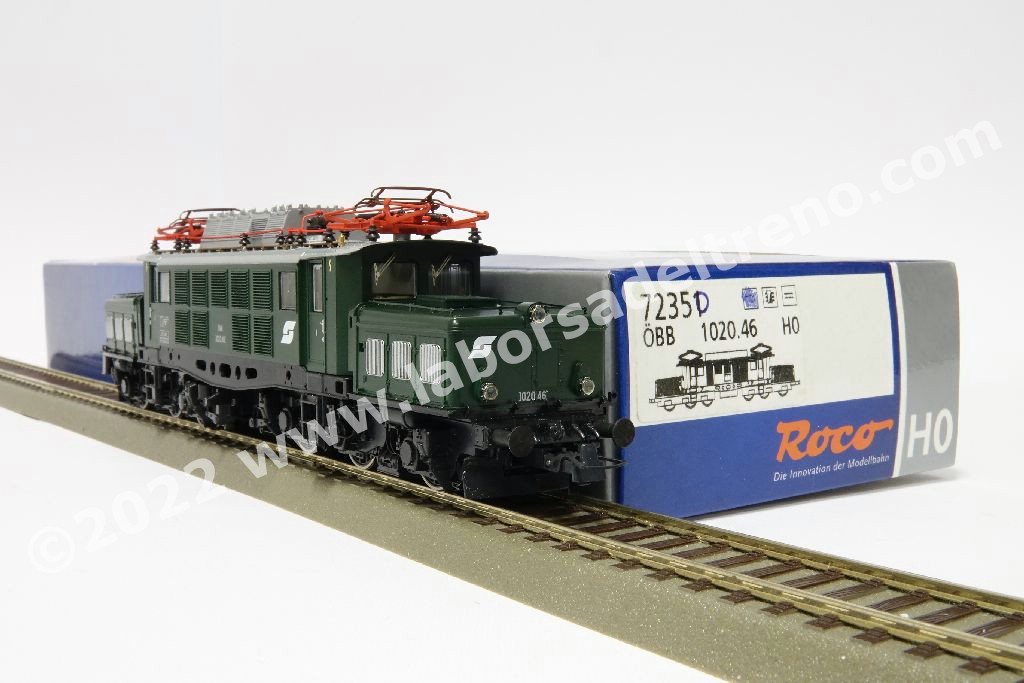 Roco - 72350 Loco el. Br 1020.46 delle OBB, livrea verde con tetto ...