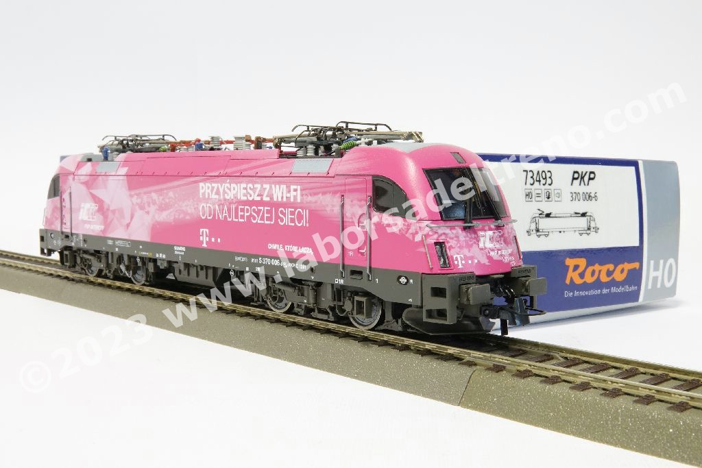 Roco - 73493 Loco el. Serie 370 Taurus della PKP, livrea T-Mobile, ep ...