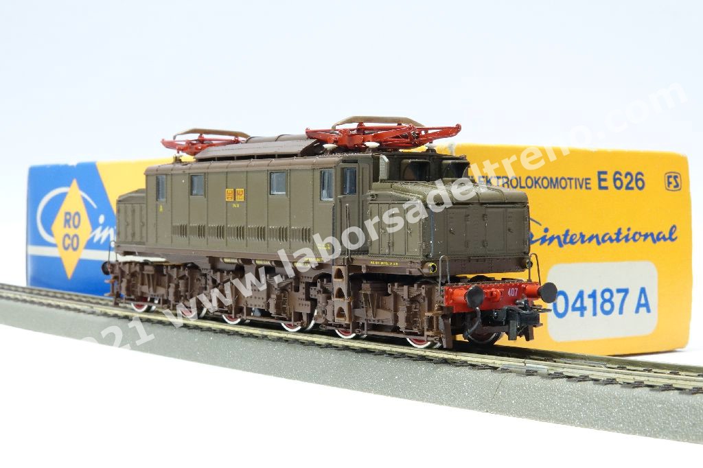 Roco - 04187A.1 locomotiva elettrica FS E 626 407, deposito Roma, senza ...