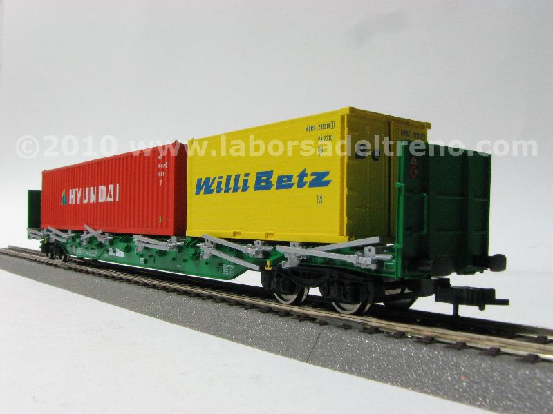 Fleischmann - 525404 carro trasporto containers tipo Rnos 4275 ...