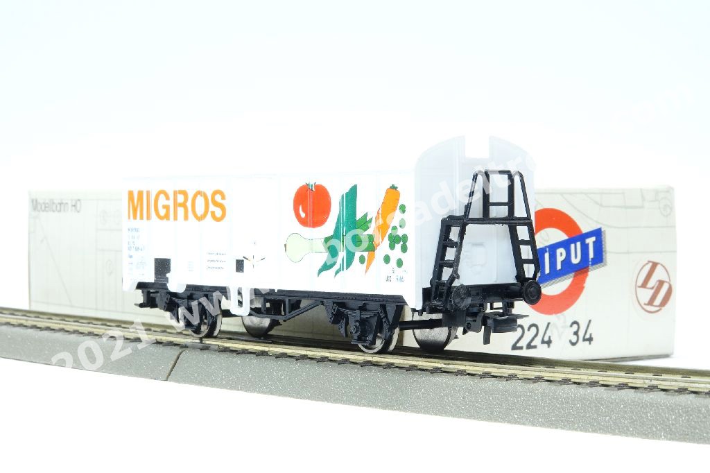 Liliput - 22434 Carro frigo a 2 assi FS Ibes INTERFRIGO, livrea Migros ...