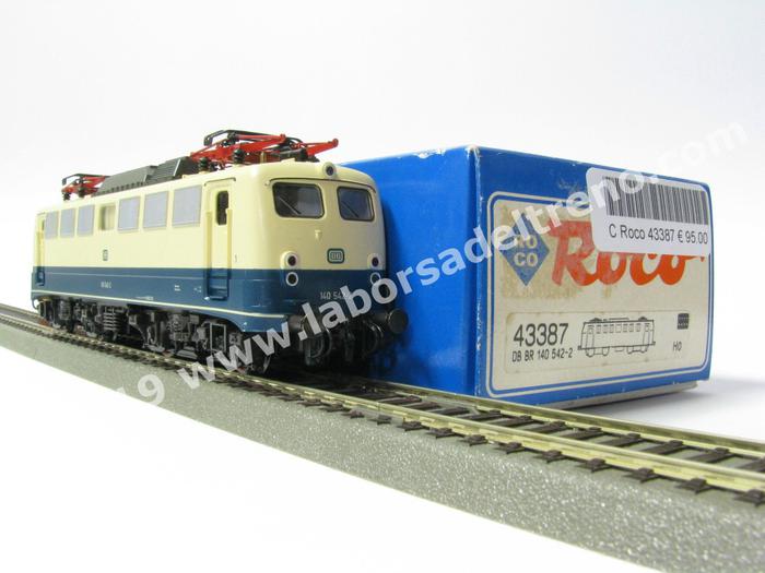Roco - 43387 Locomotiva elettrica DB E 140 542-2, livrea blu/crema ...