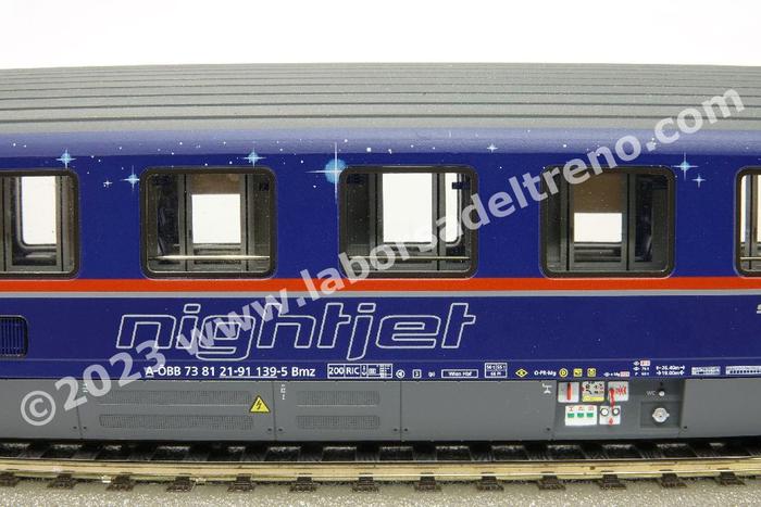 Ls models - 97026 Set 2 NightJet EN 295 München-Roma/Milano delle OBB con 1 Bmz e 1 Bcmz tipo ...