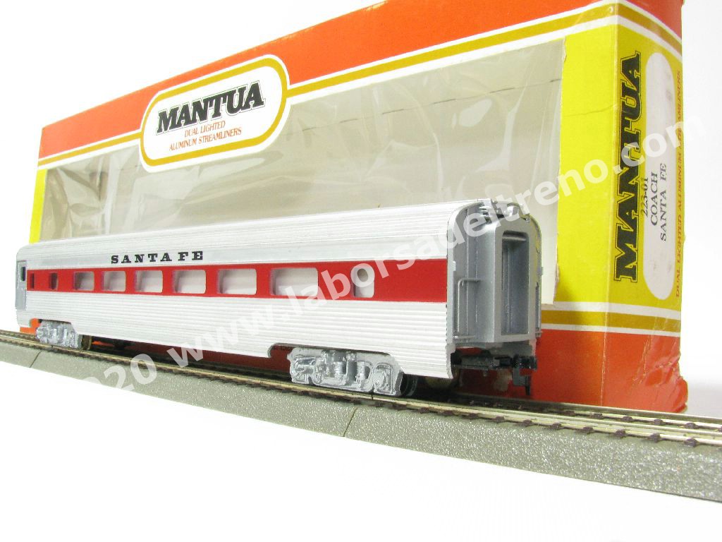 Mantua - 223-01 Carrozza coach tipo Streamliner della Santa Fe, livrea ...