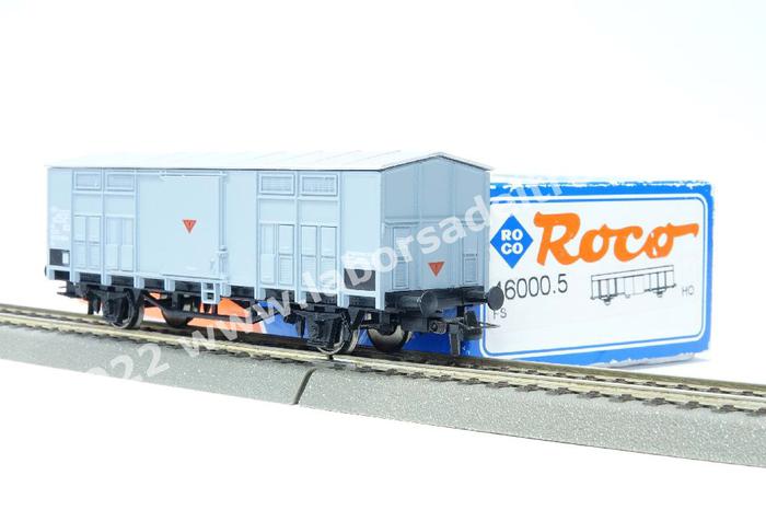 Roco - 46000.5 Carro chiuso di servizio tipo Va delle FS, grigio cenere ...