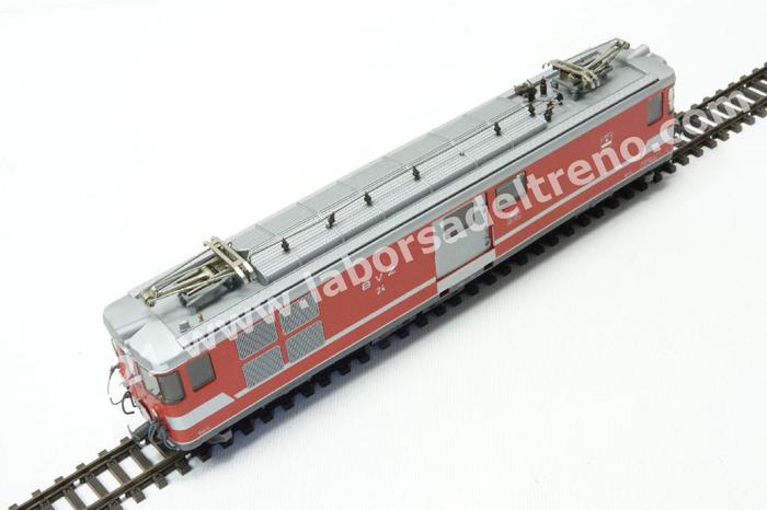 Bemo - 1263 514 Loco el. Deh 4/4 n. 24 'Tasch' della BVZ, livrea rossa ...