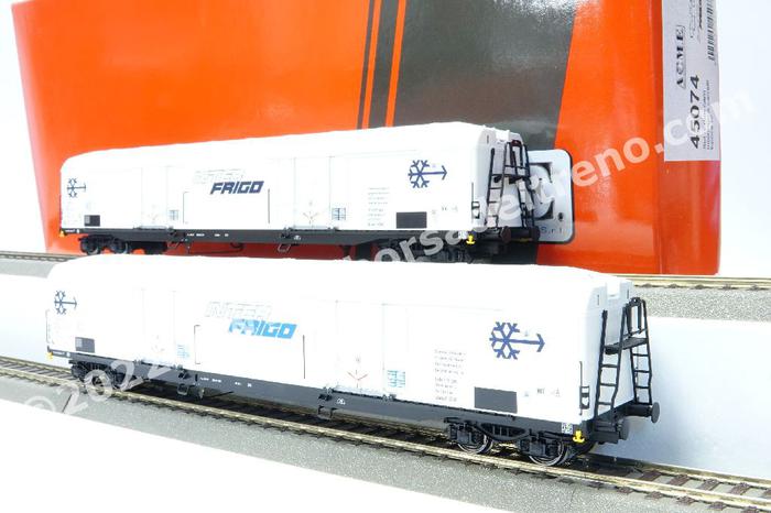 Acme - 45074 Coppia carri isotermici Interfrigo a carrelli delle FS, ep. IV