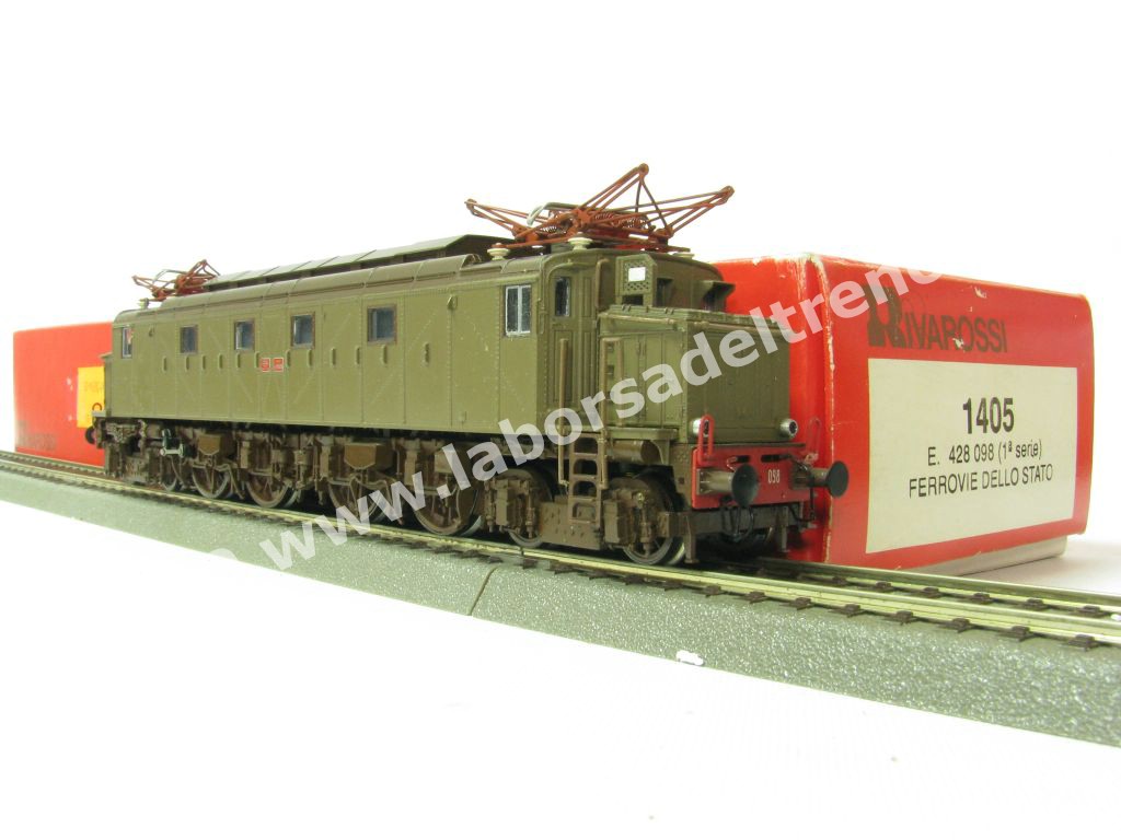 Rivarossi - 1405 locomotiva elettrica E 428 098 prima serie, livrea ...