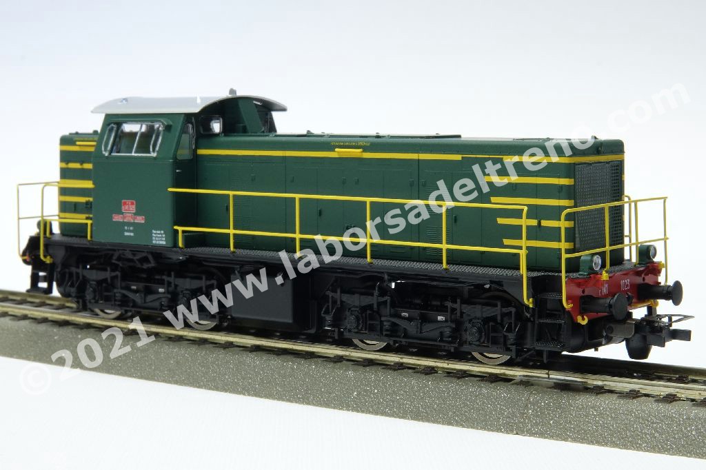 Piko - 55912 Locomotiva diesel FS D141 1023, livrea verde con filetti ...