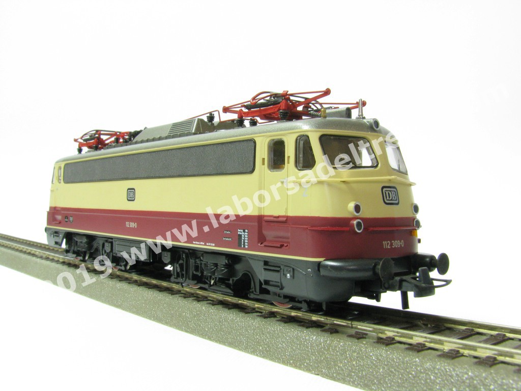 Roco - 73077 Locomotiva elettrica DB Br 112 309, livrea TEE con logo a ...
