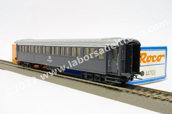 Roco - 44703 carrozza FS tipo 20000 livrea grigio ardesia 1^ classe ...