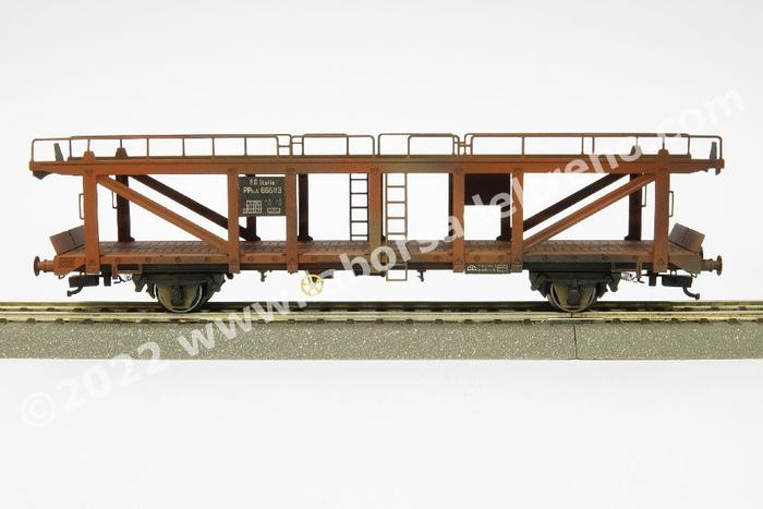 Sagi - M781/R Carro FS Italia a due assi per trasporto auto, tipo PPaut ...