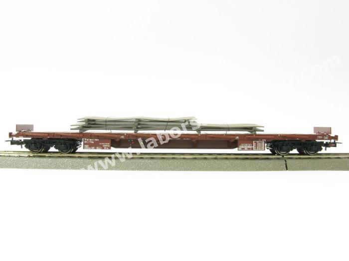 Rivarossi - HR6424 Coppia carri pianali a stanti FS tipo Rgs cn carico ...