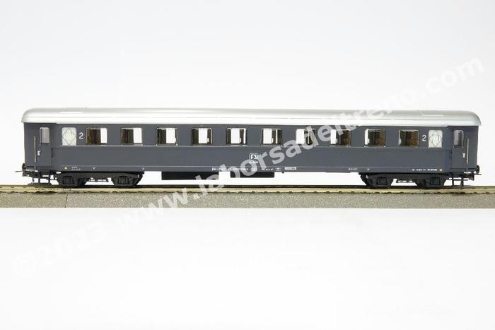 Acme - 16202 Carrozza tipo 1946 di 2a cl. FS, livrea grigio ardesia ...