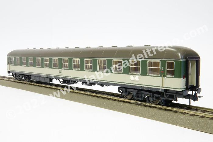 Roco - 44920 Carrozza tipo X di 2a cl. DB, livrea POP verde/grigio, ep ...