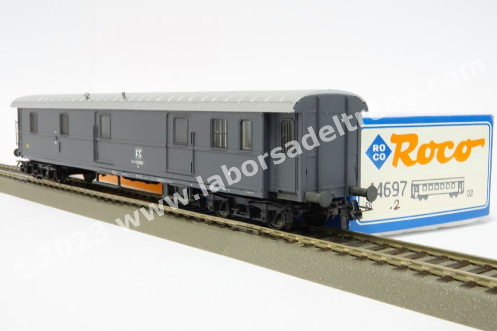 Roco - 44697 Carrozza postale tipo Uz 1921, livrea grigio ardesia, logo ...