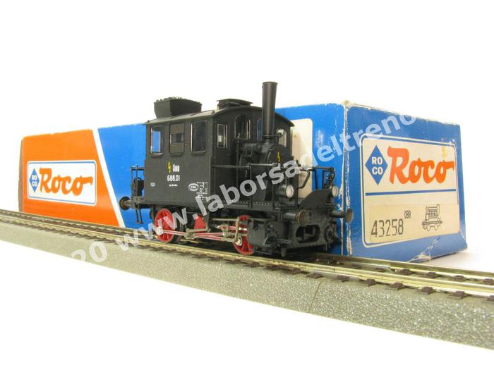 Roco - 43258 Locotender OBB Rh 688.01 'Glaskasten', livrea nera, epoca III