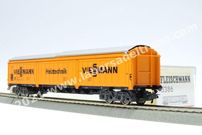 Fleischmann - 5386 Carro chiuso a carrelli DB tipo Habis, livrea ...