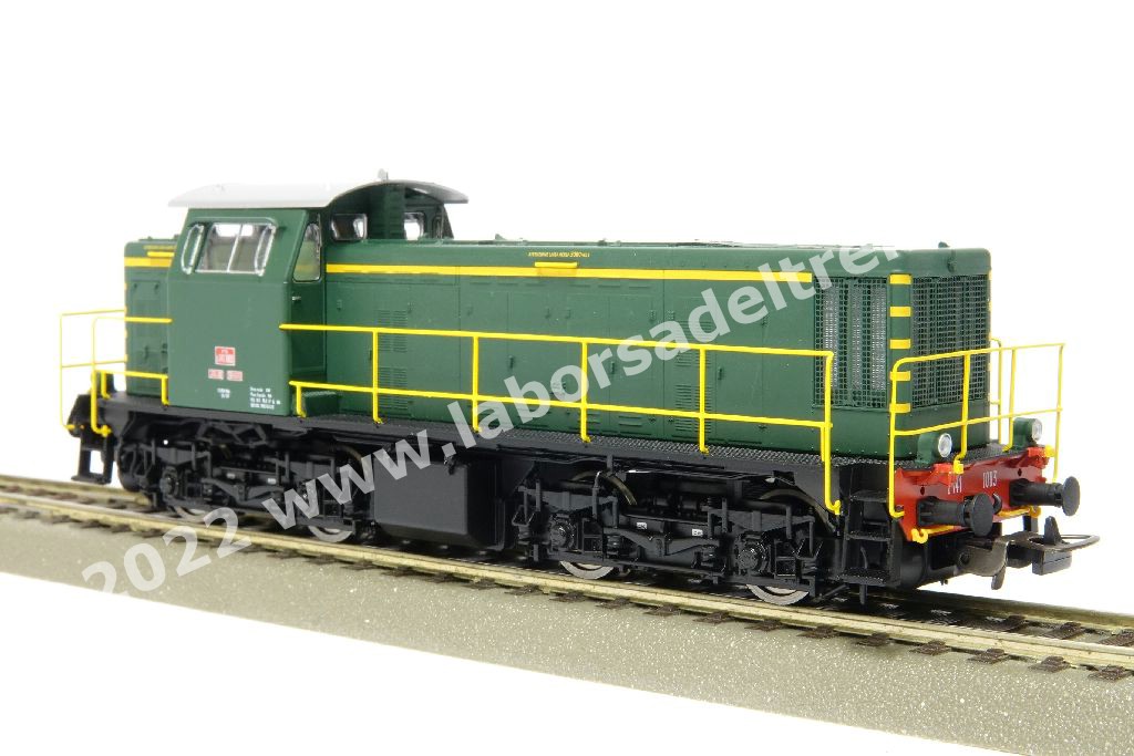 Piko - 52449 Locomotiva diesel FS D141 1003, livrea verde telaio nero e ...