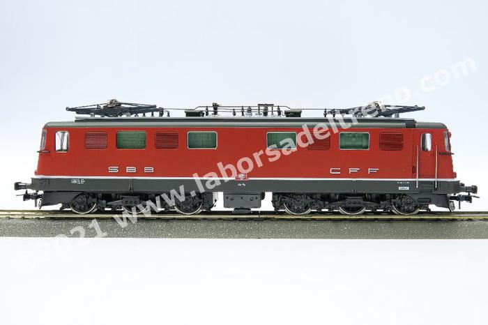 Roco - 43536 Locomotiva elettrica SBB Ae 6/6, livrea rossa, epoca IV - 10 stemmi e numeri di ...