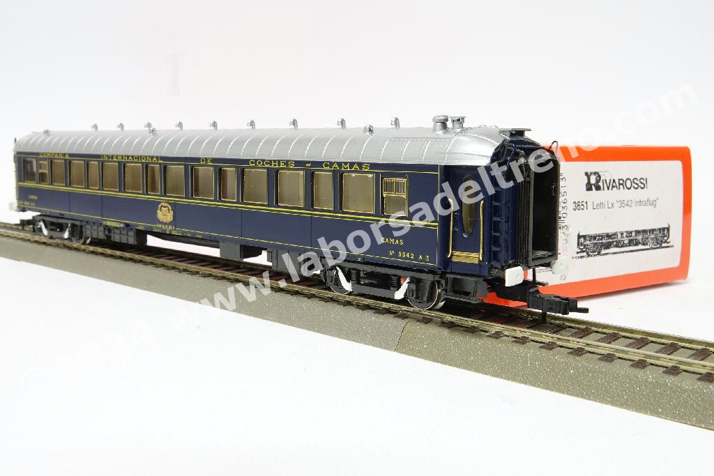 Rivarossi - 3651 Carrozza letti tipo Lx ex CIWL della Intraflug, livrea CIWL, logo CIWL, ep. IV