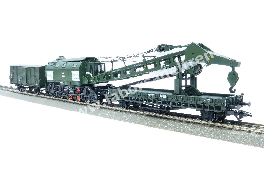 Trix - 23057 Carro Gru Ardelt 57 delle DB con carro appoggio e carro ...