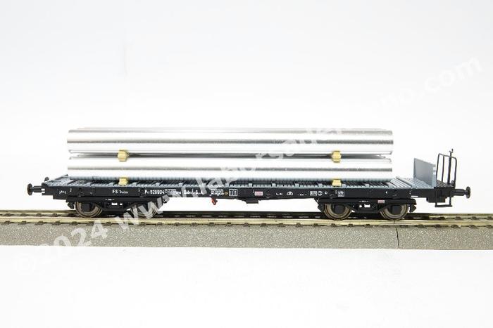 Acme - 45119 Coppia carri FS Italia tio Poz 1920 caricati con tubi di ...