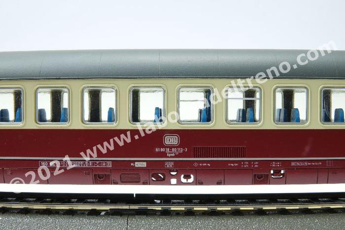Lima - 309532K Carrozza a salone di 1a cl. DB, livrea TEE rosso/crema ...