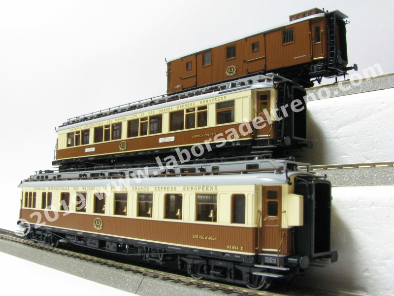 Hobbytrain - 44019 Set 2 Simplon Express CIWL con una ristorante, una carrozza letti e un ...