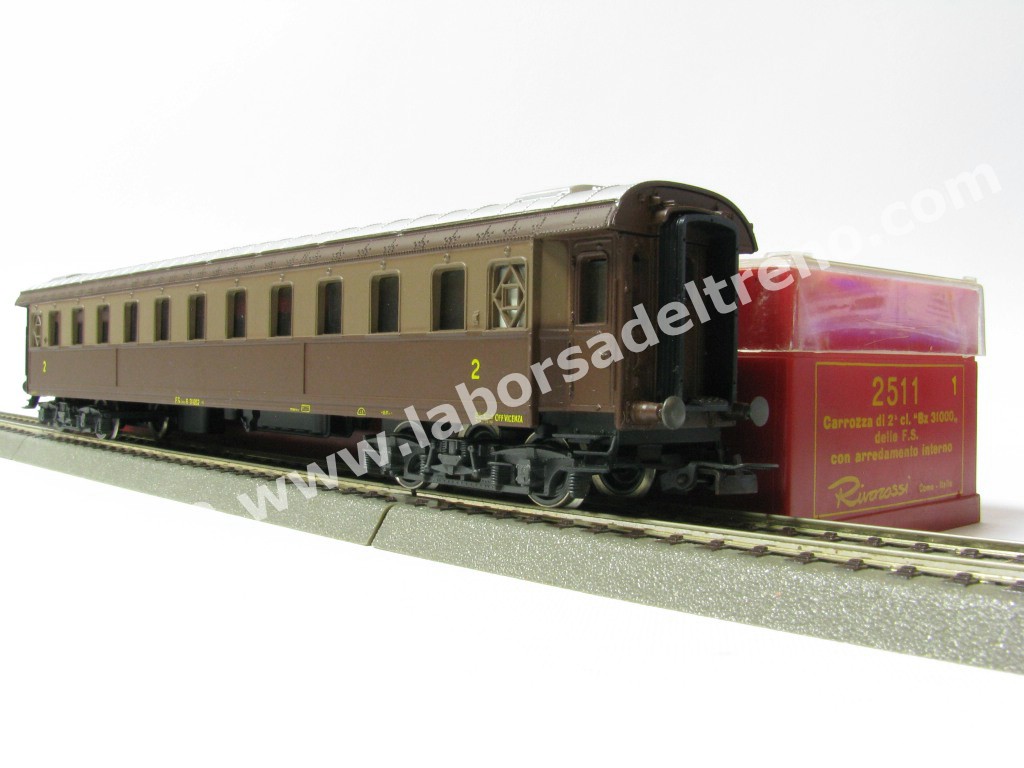 Rivarossi - 2511 carrozza passeggeri FS, tipo Bz 31052, 2a classe ...