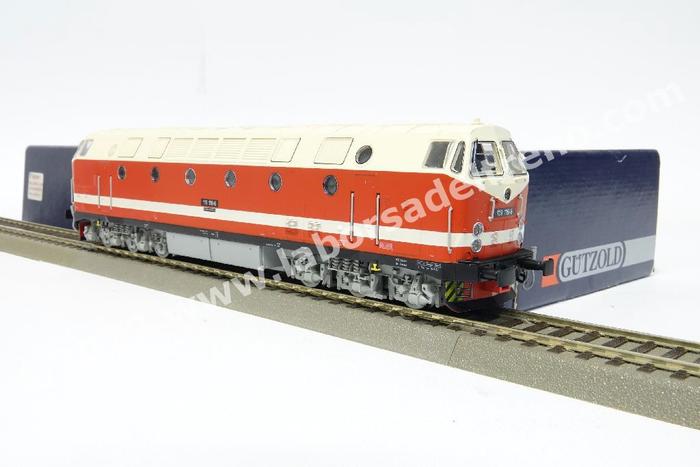 Gutzold - 34200 Loco diesel pesante Br 119 delle DR, livrea rosso/crema ...