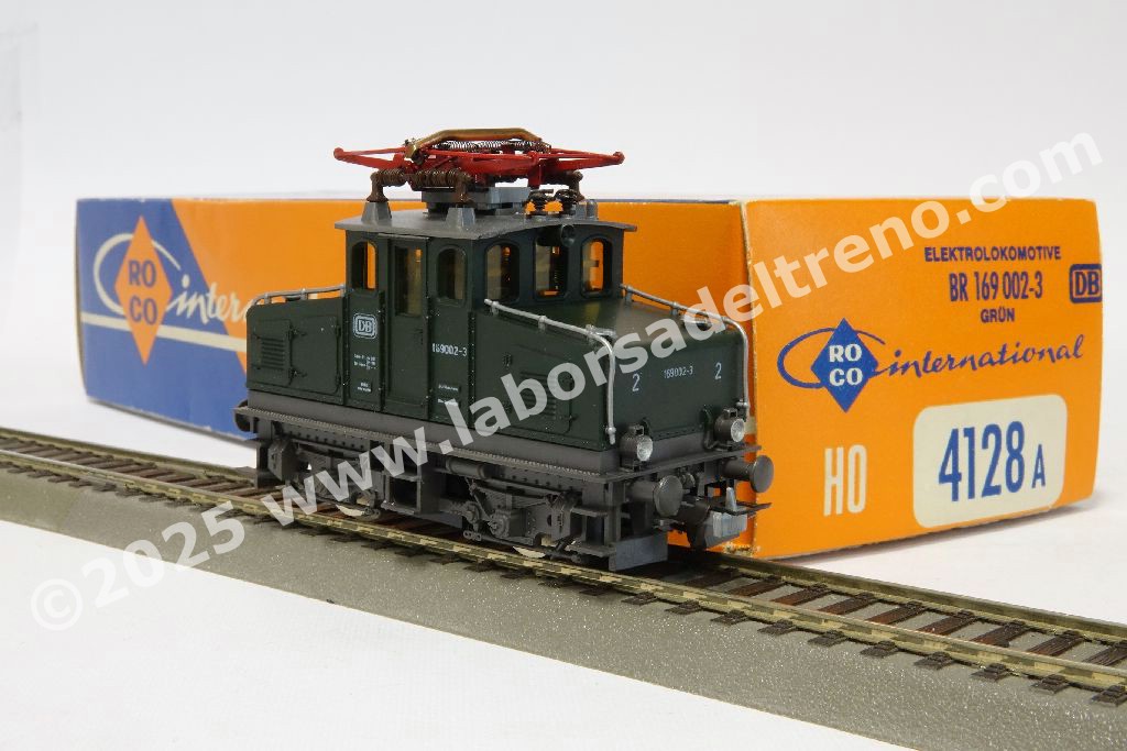Roco - 4128A Locomotiva elettrica DB Br 169, livrea verde, epoca III
