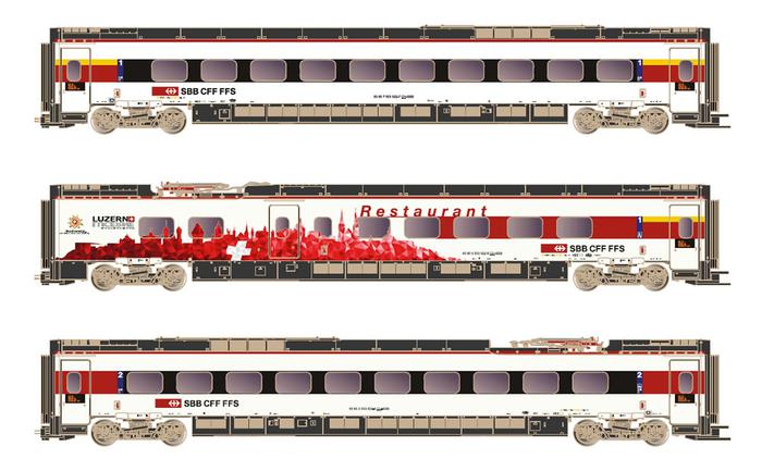Lima - HL4671 Set di completamento SBB Rabe 503 'ETR 610' a tre ...
