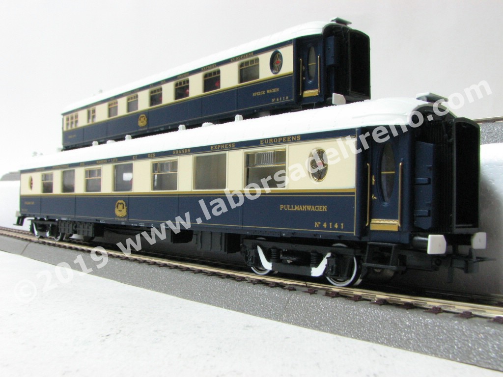 Rivarossi - HR4145 Coppia di una vettura ristorante + una vettura pullman del Venice Simplon ...