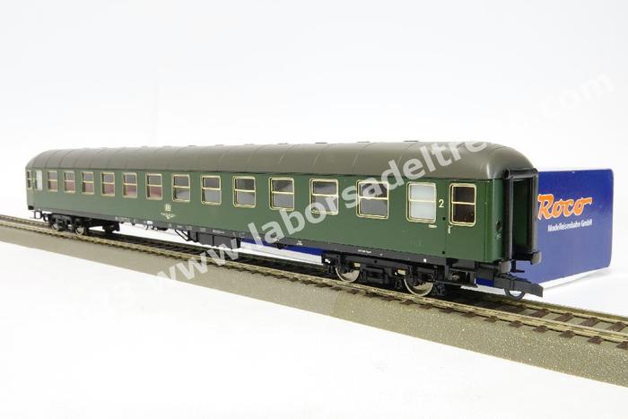 Roco - 45862 Carrozza tipo X di 2a cl. Bum 232 DB, livrea verde, ep. IV