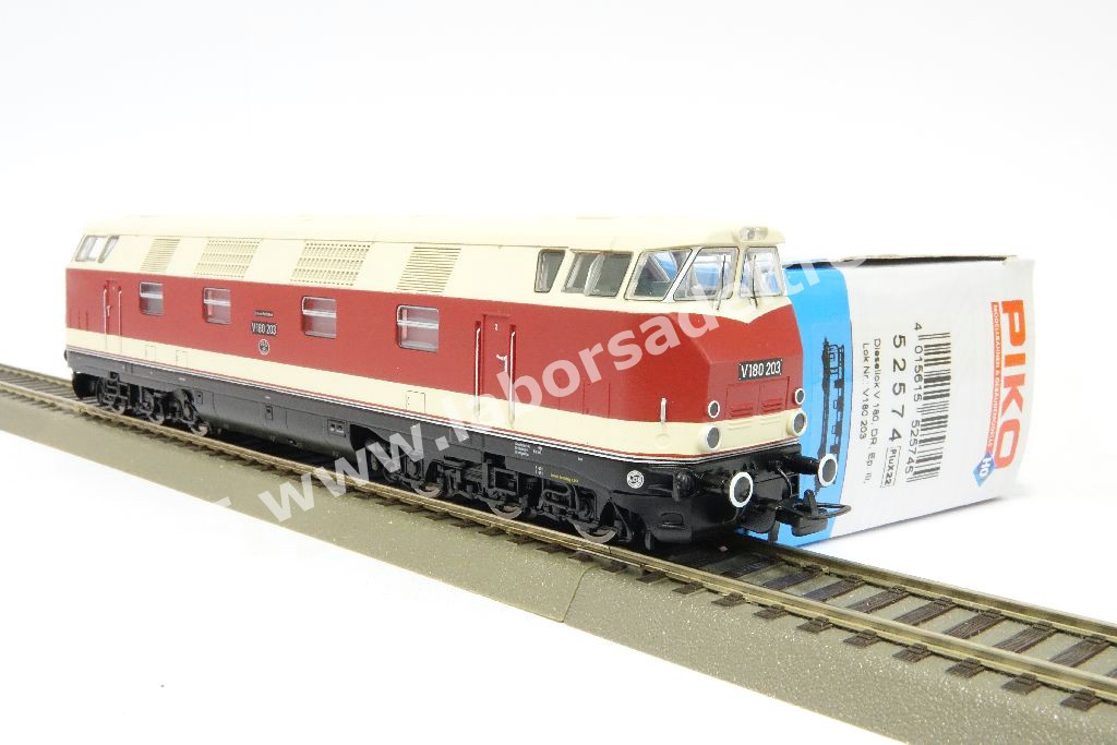 Piko - 52574 Loco diesel pesante V 180 delle DR, livrea rosso/crema, ep ...