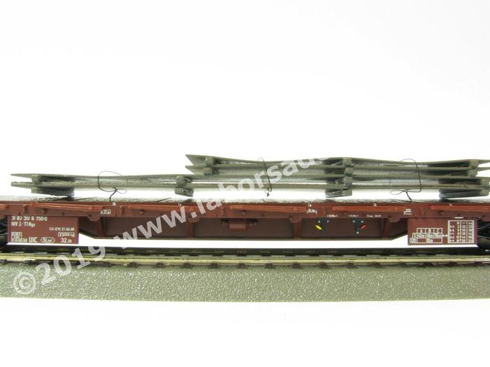 Rivarossi - HR6424 Coppia carri pianali a stanti FS tipo Rgs cn carico ...