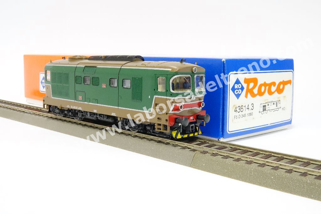 Roco - 43614.3 Loco diesel D 345 1060 FS, livrea verde/isabella con ...