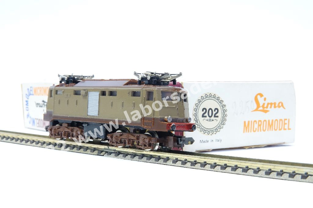 Lima - 202 Loco el. E 424 FS, livrea castano/isabella - scala N - prod. anni 60