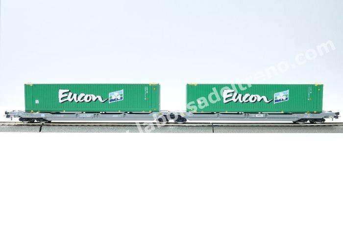 Roco - 77398 Carro intermodale bi-modulo SBB HUPAC tipo T3000e, telaio ...