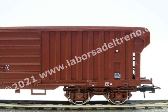 Roco - 76020 Coppia carri a sponde alte SBB tipo Taems, uno con tetto ...